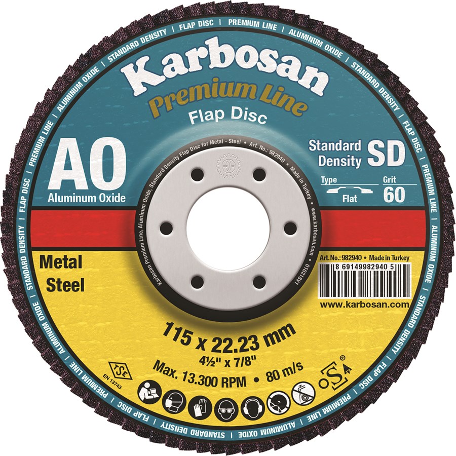Karbosan Prmiumline Flap Disk ZR 115x80 /983465 Karbosan Prmiumline Flap Disk ZR 115x80 /983465